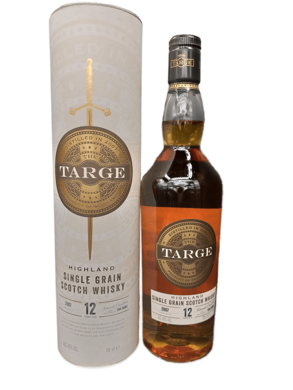 The Targe 12 Years Single Grain Scotch Whisky Scotland 40% VOL ...
