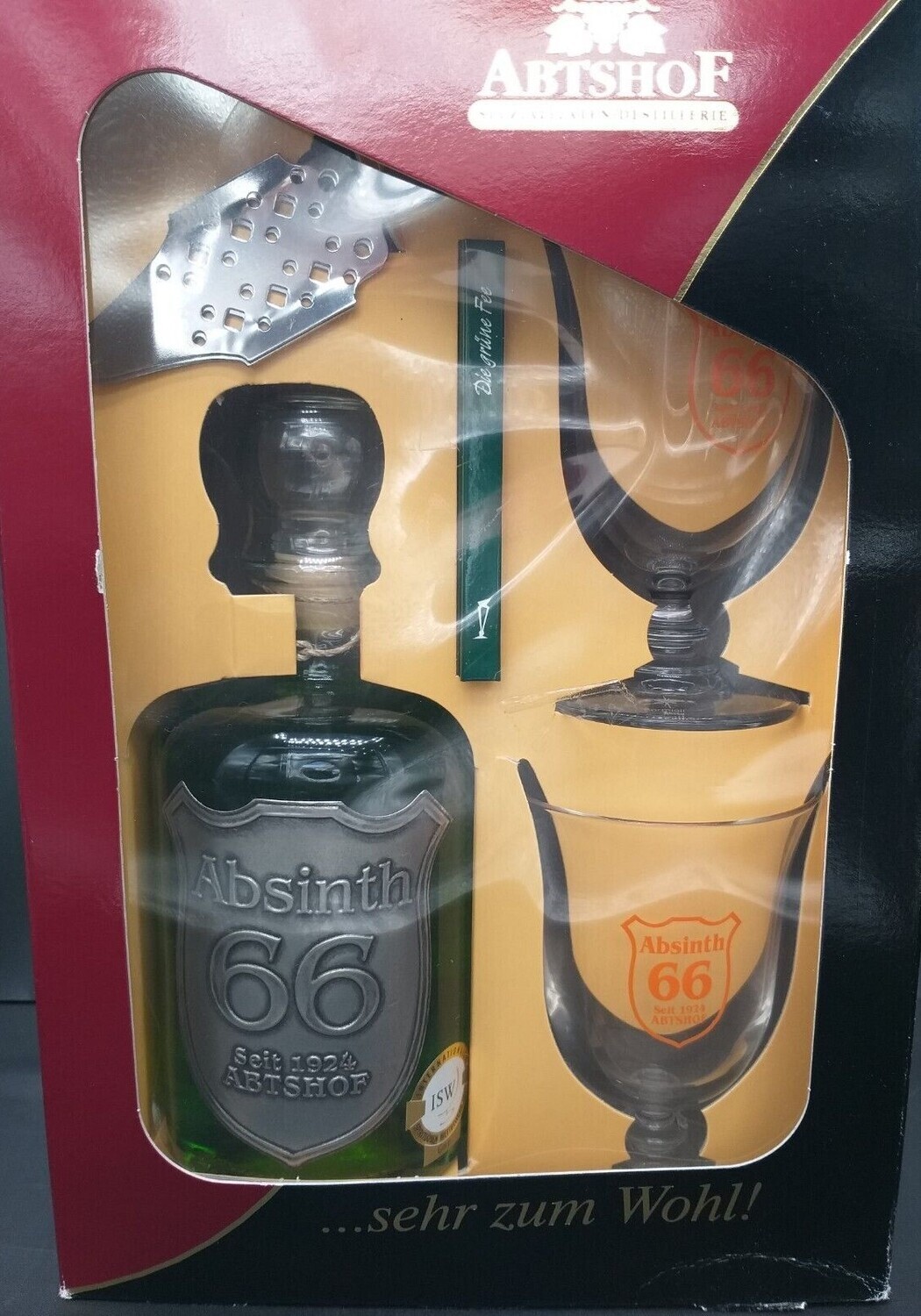 Absinth Abtshof Absinth 66 Deutschland 66% VOL. (1x0,5ltr.) inkl 2 ...