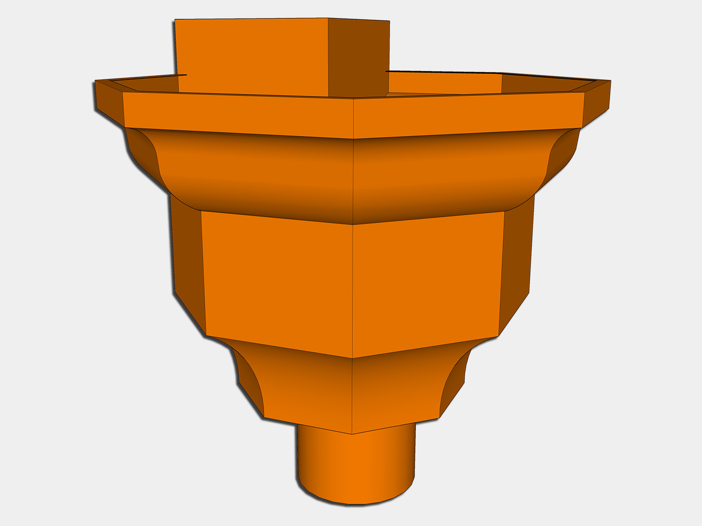 Outside Corner Conductor Heads - Shop - K&M Sheet Metal and Gutter ...