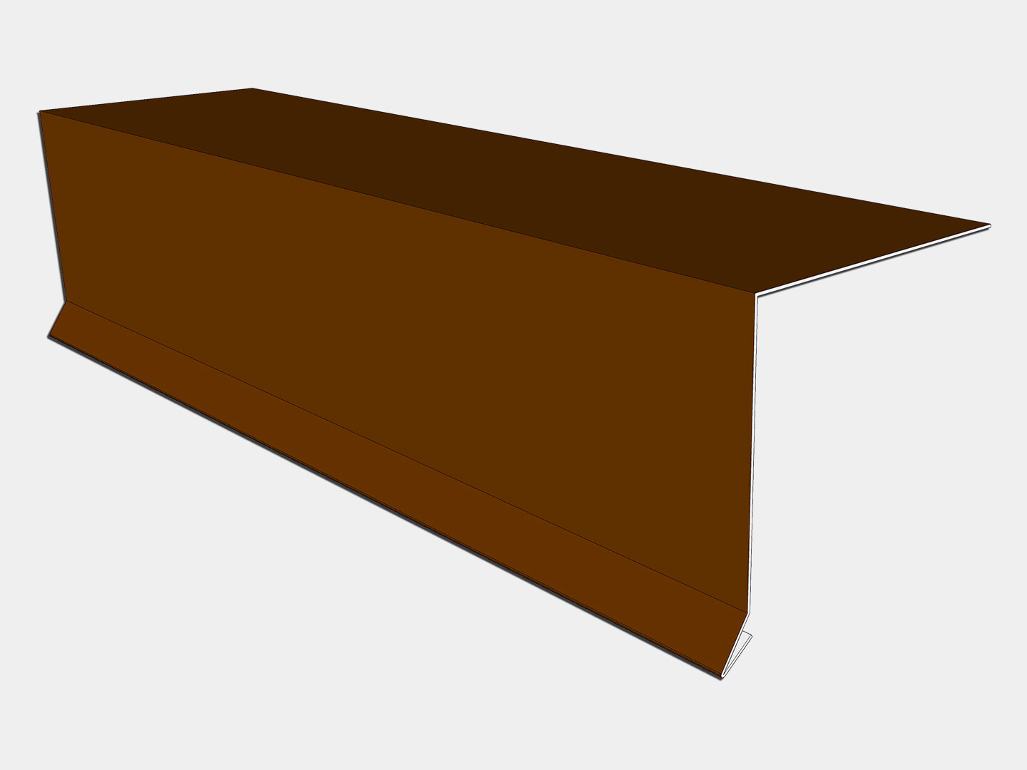 24 Gauge Kynar Steel Drip Edge for Roof with Kick & Hem