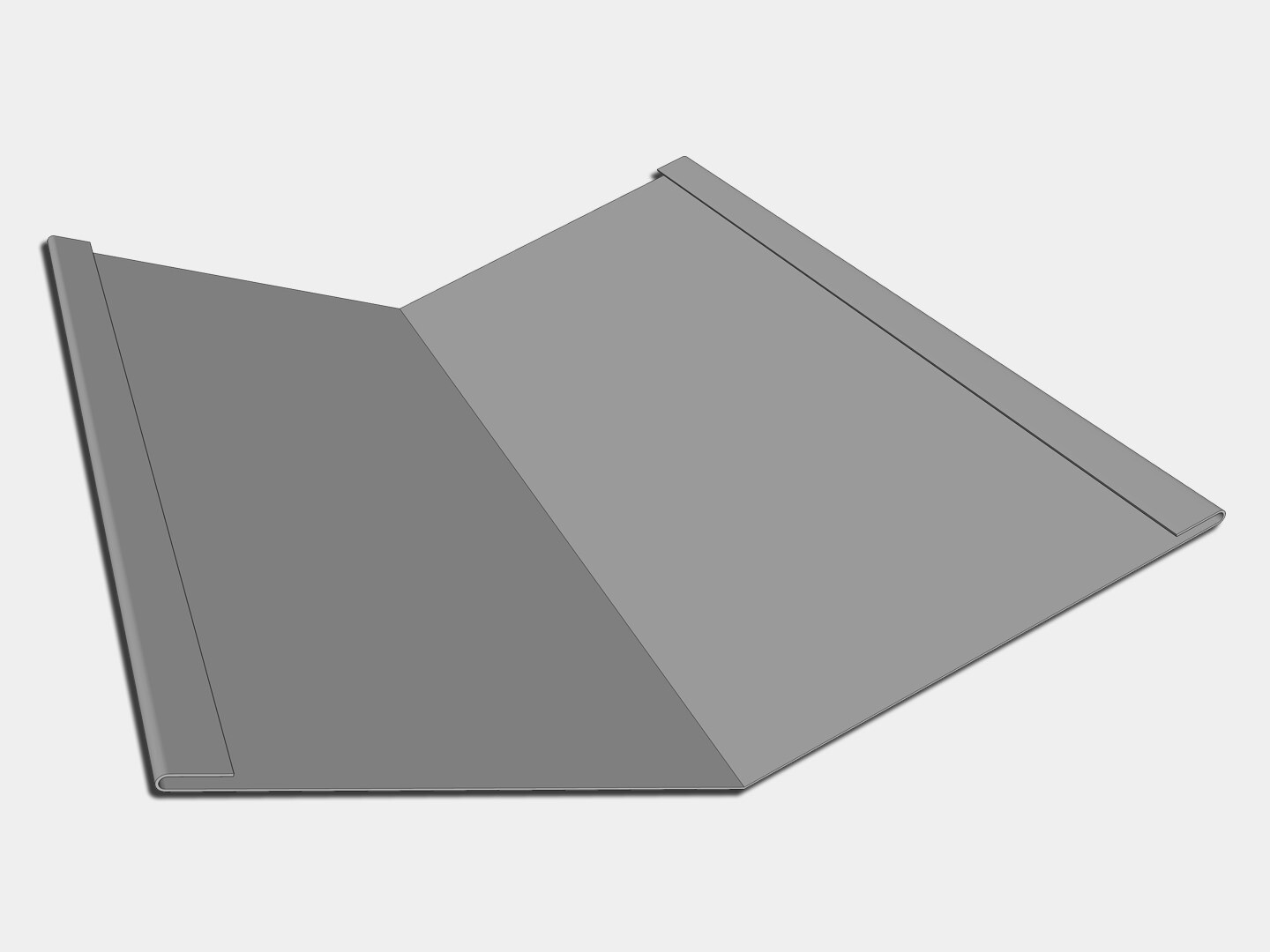 Galvalume V Valley Roof Flashing Metal - 24 Gauge