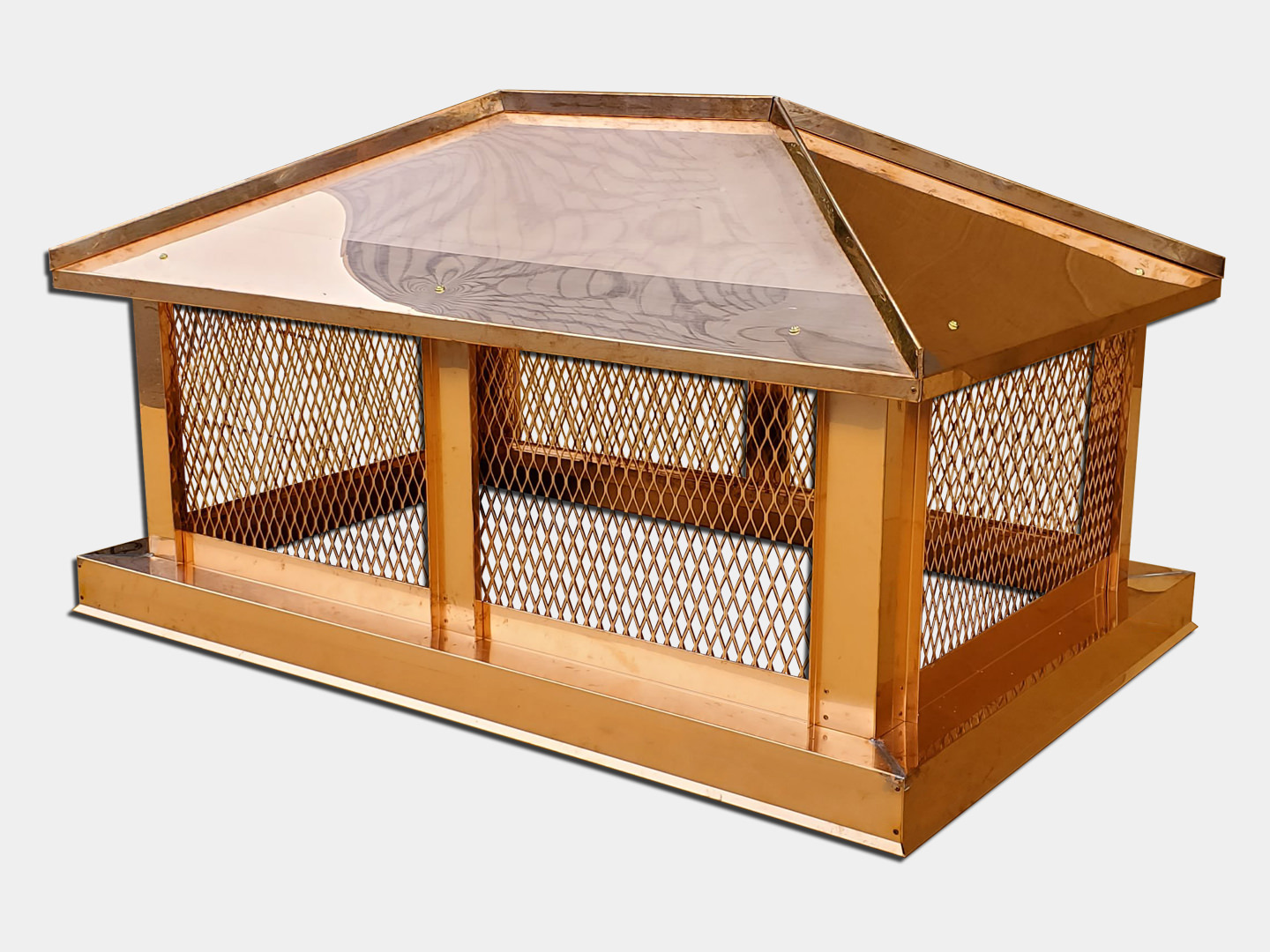 Chimney Caps in Copper, Aluminum, Steel, Stainless