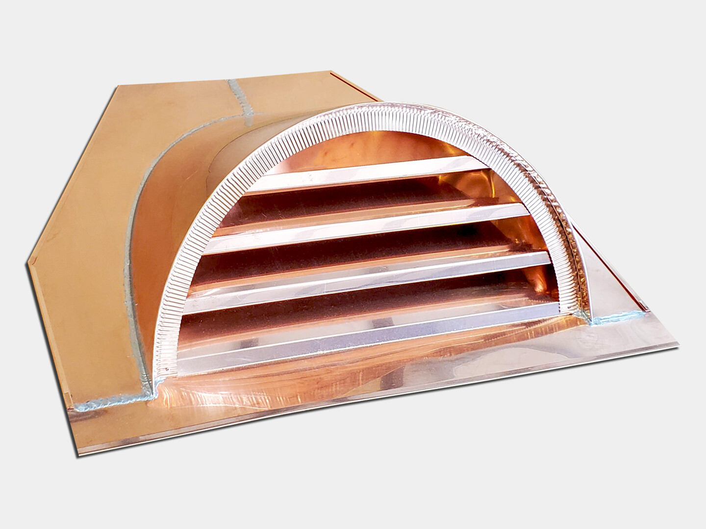 Half Round Roof Dormer - Copper, Aluminum, Steel
