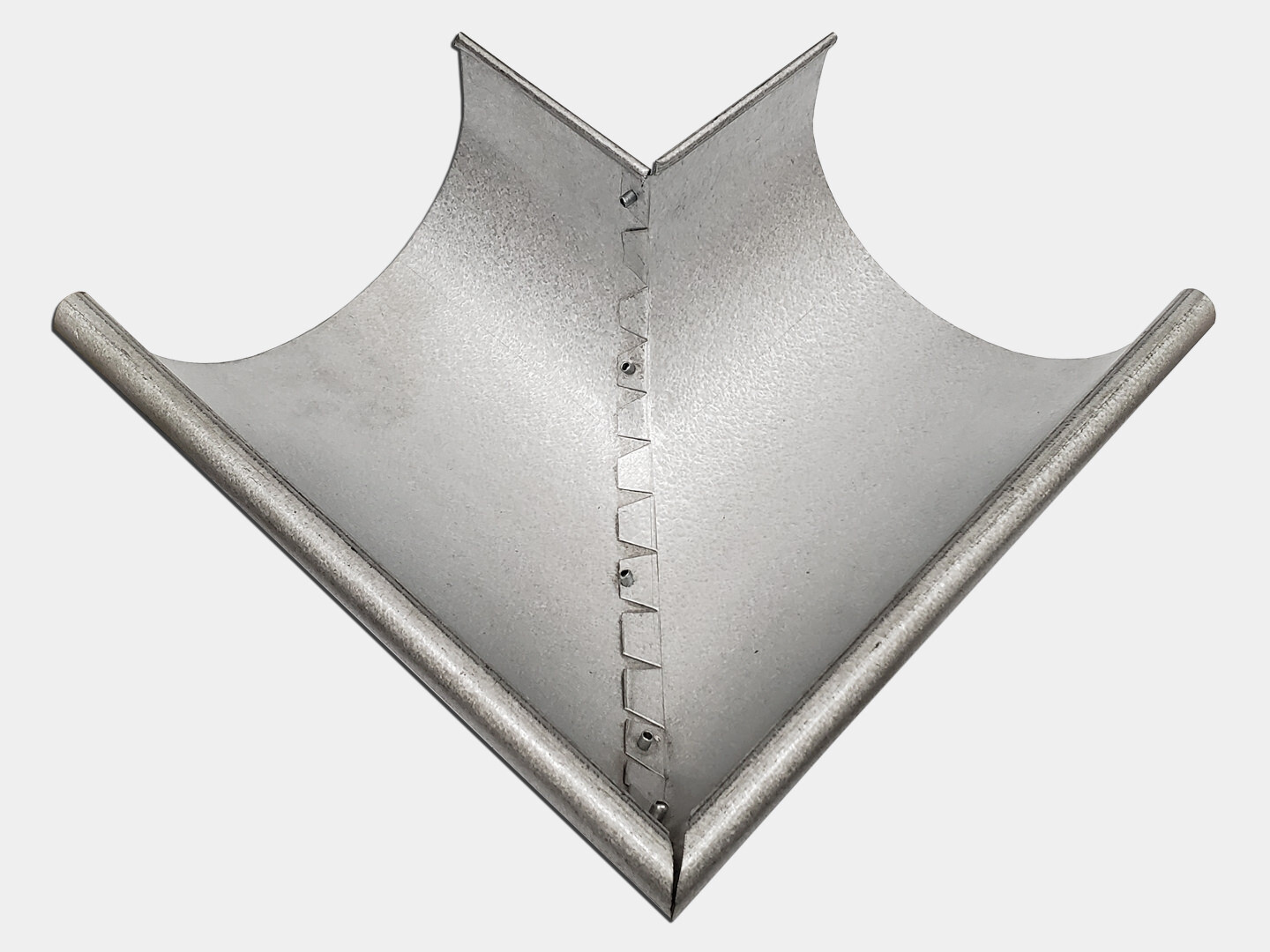 Reverse Bead Half Round Outside Galvalume Plus Miter