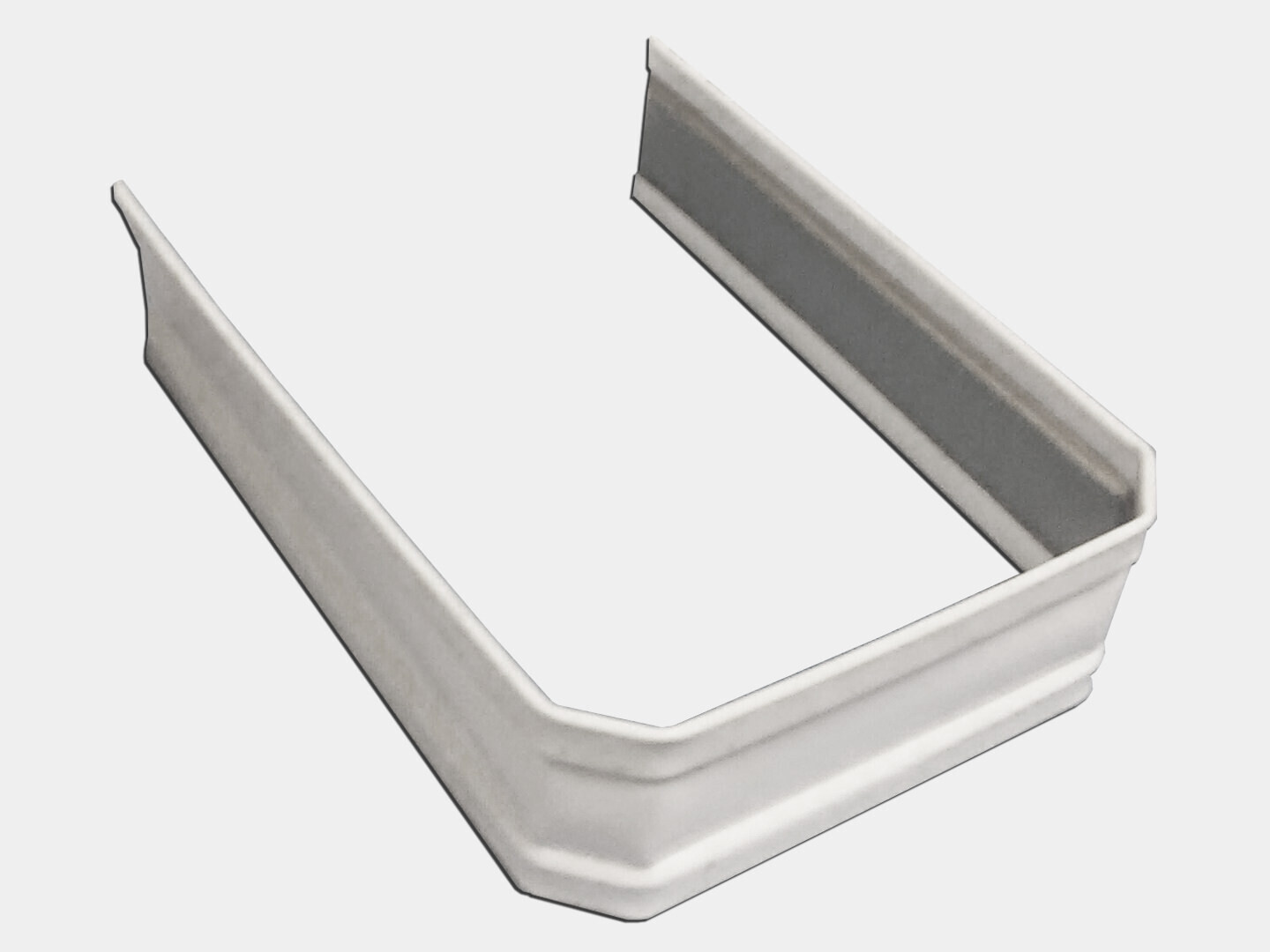 Kynar Aluminum Square Corrugated Wall Downspout Strap