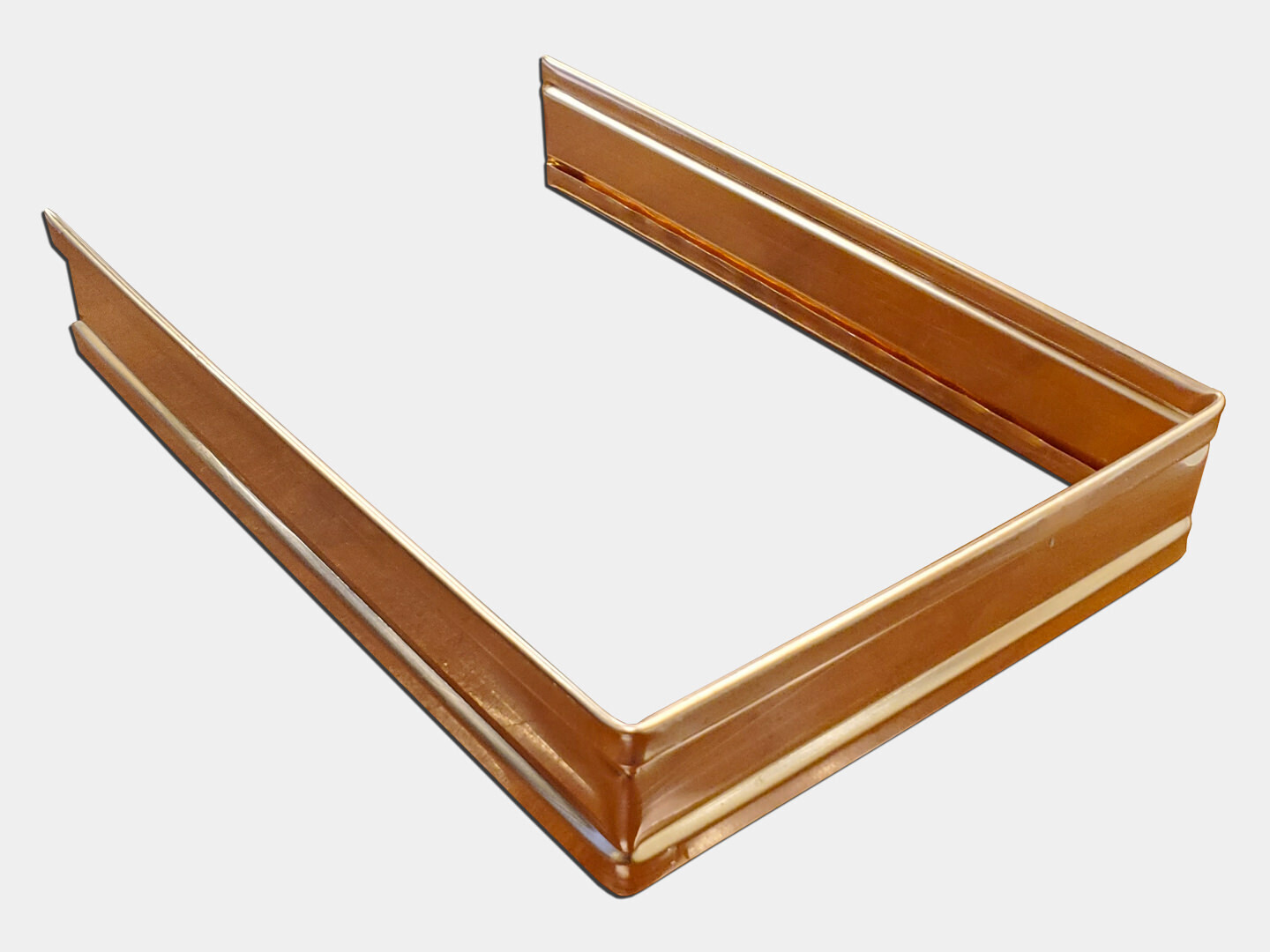 Plain Square Copper Downspout Strap for Wall K&M Supply