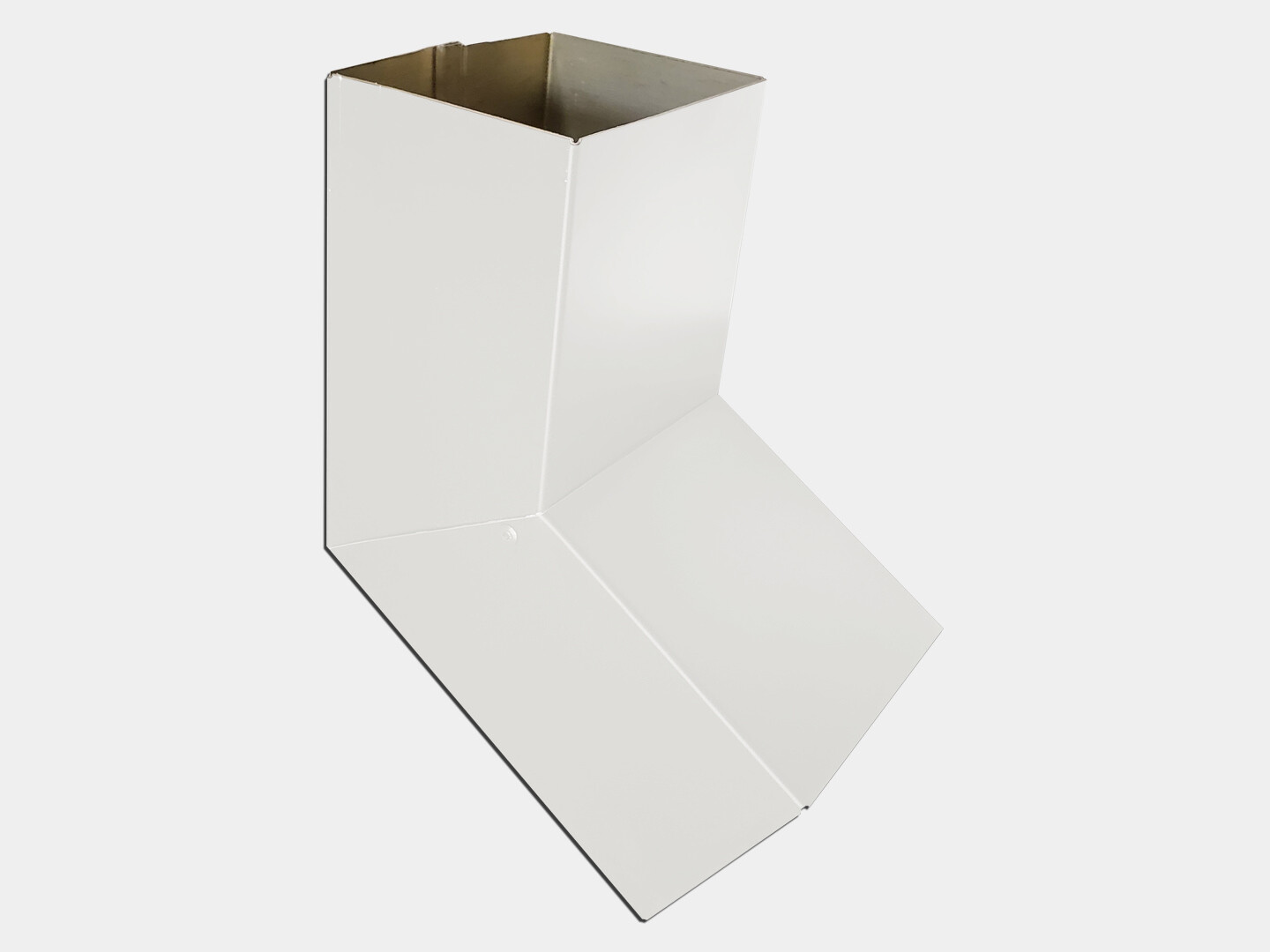 Plain Square 0.027" Aluminum Elbow (A) Style Downspout