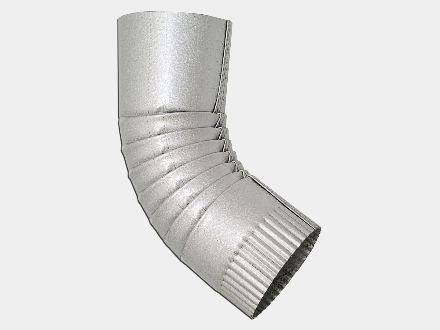 Plain Round Galvalume Plus Elbow - K&M Gutter Supply