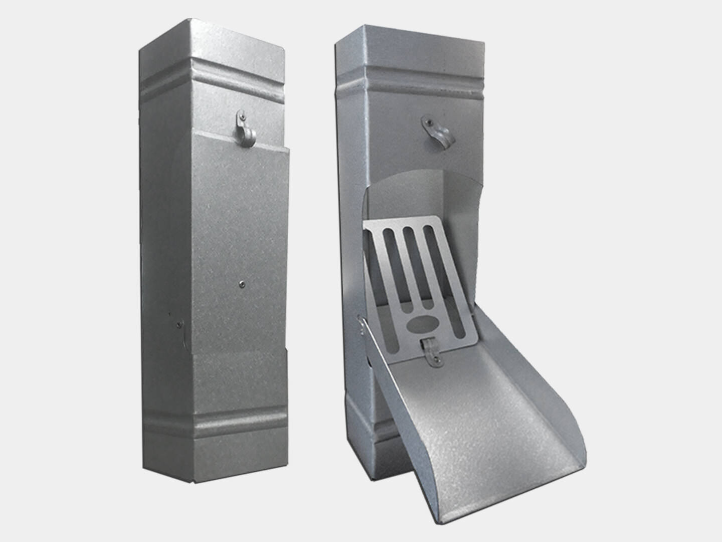 Plain Square Galvalume Plus Downspout Cleanout - K&M