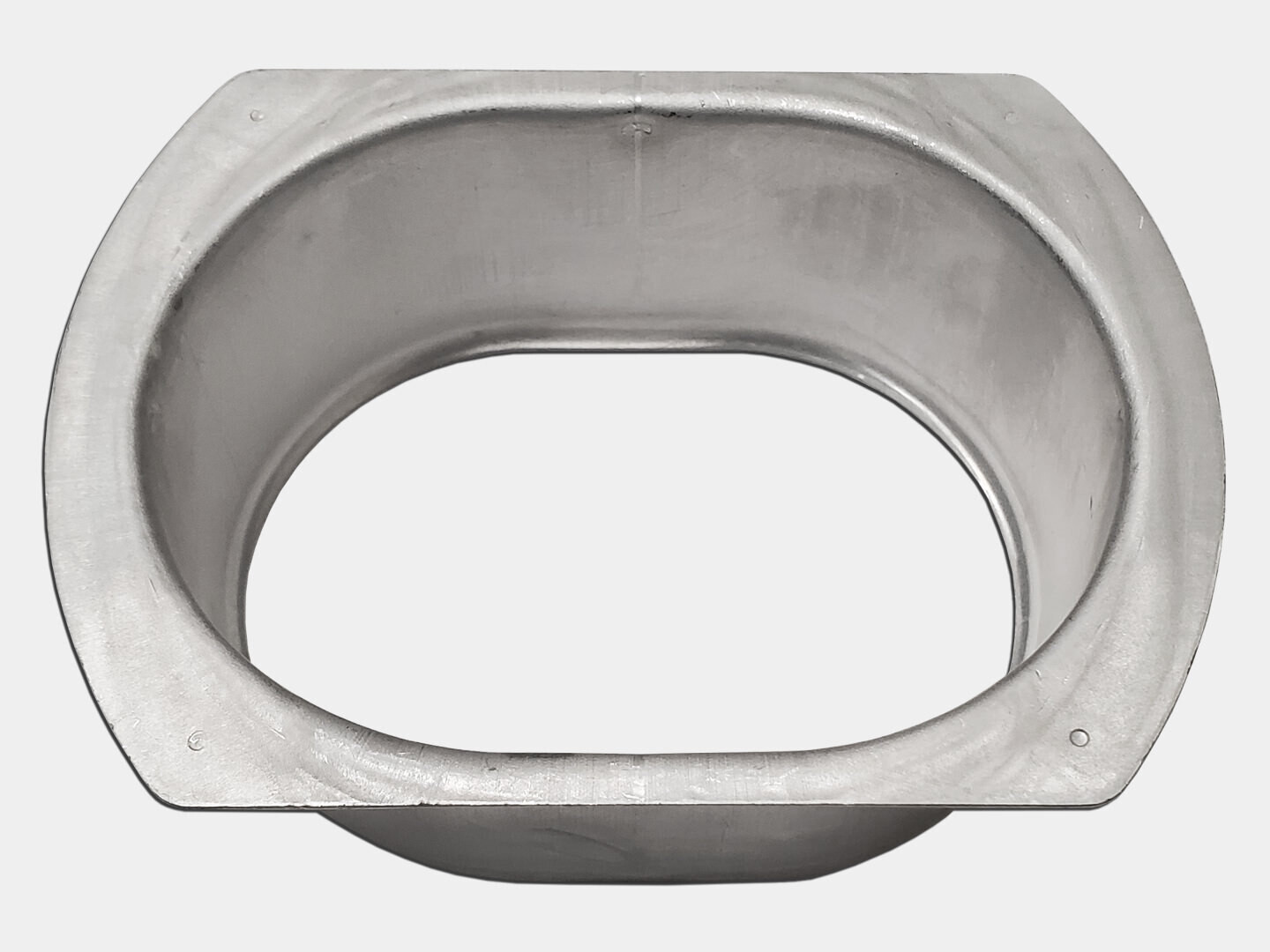 Oval Stamped Aluminum Gutter Outlet - K-Style & Box