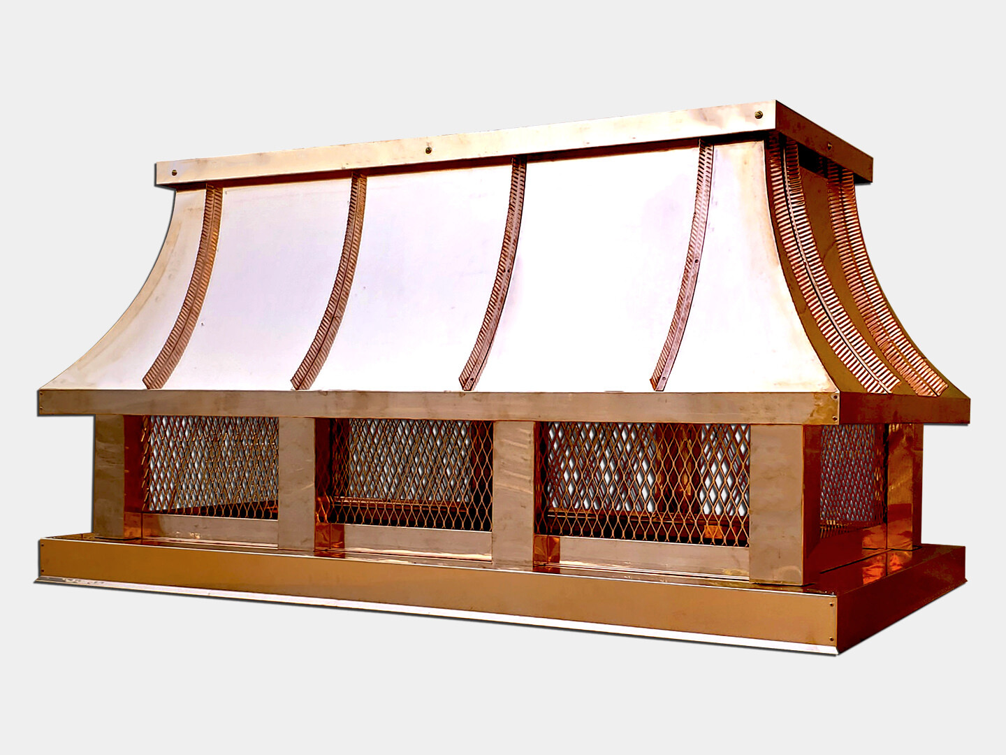 Concave Roof Chimney Cap / Chimney Shroud - Curved Roof