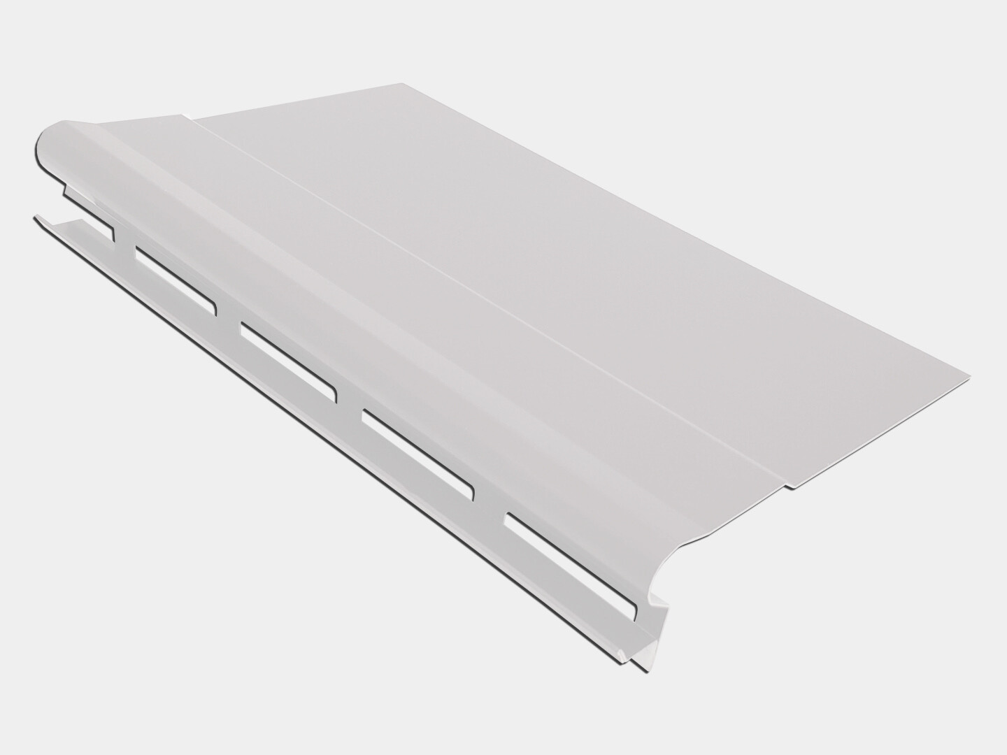 Solid Gutter Cover - 0.027" Colored Aluminum - 5'
