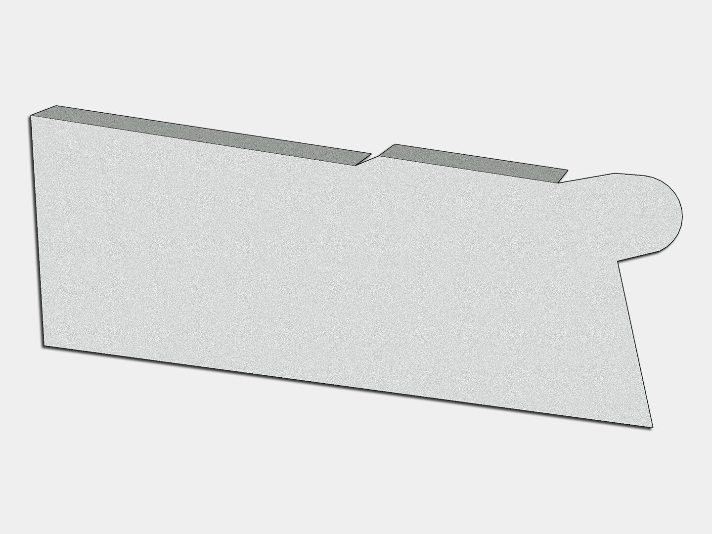 Solid Galvalume Gutter Leaf Cover End Cap