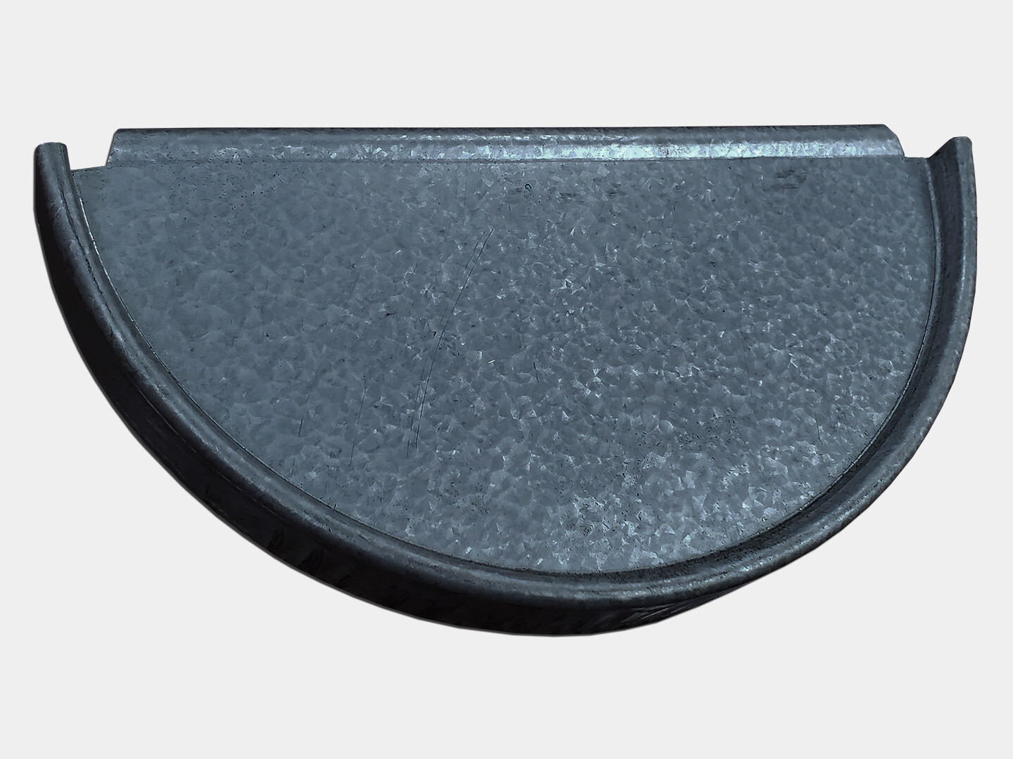 Half Round Gutter Lead Coated Copper End Cap 5", 6", 7" & 8"