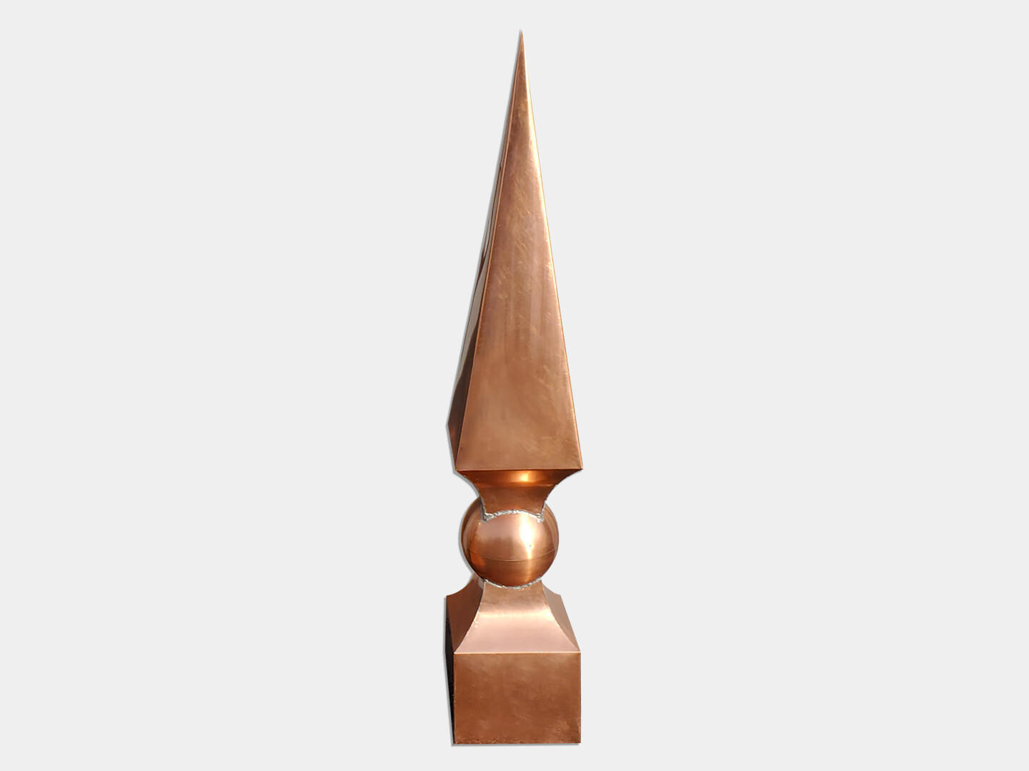 The Pinnacle Finial - Copper, Stainless Steel in Colors