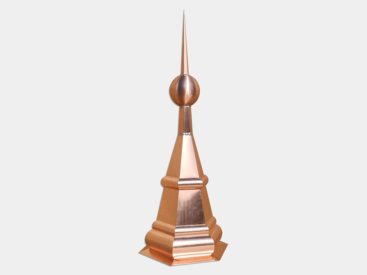 The Half Century Finial - Copper, Stainless Steel in Colors