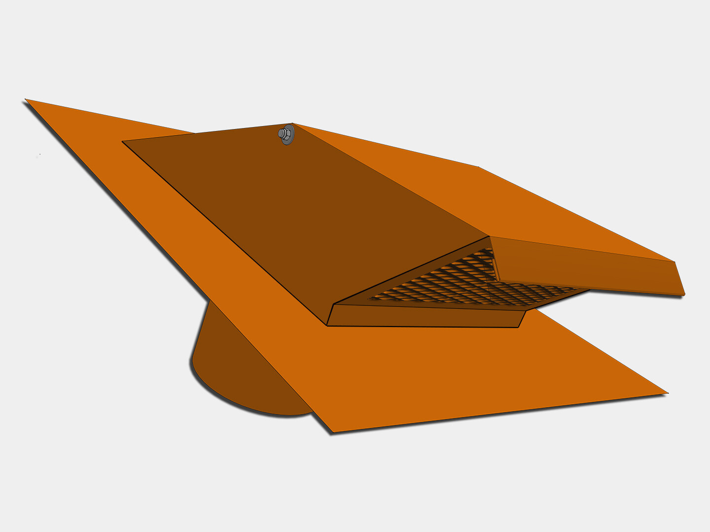 Premium Box Vent for Roofs With Built In Damper