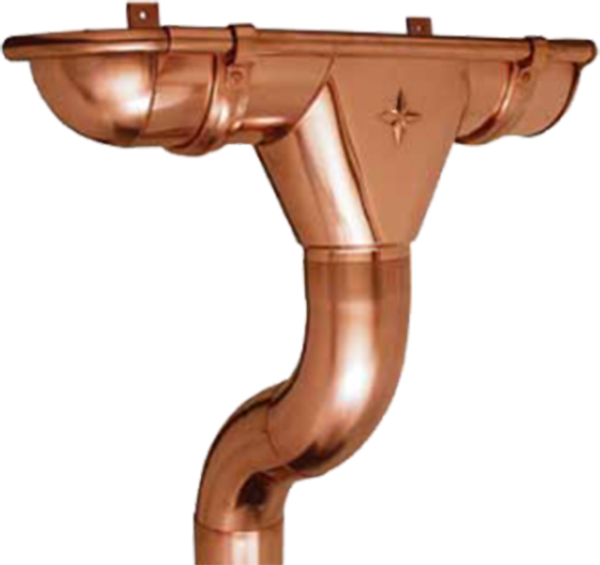 Half Round Gutter Euro Star Drop Gutter Outlet - K&M