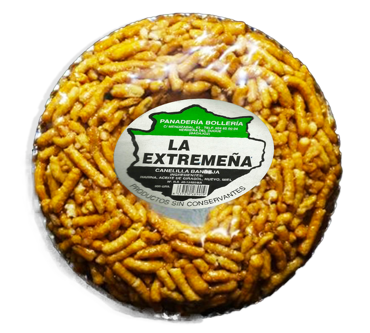 Rosca de Canelilla o Piñonate. 500 gr " La Extremeña