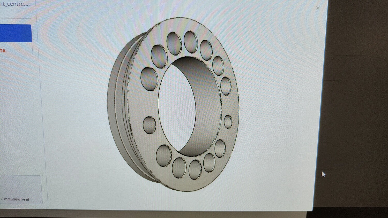 Tenth Technology Predator motor mounting disc