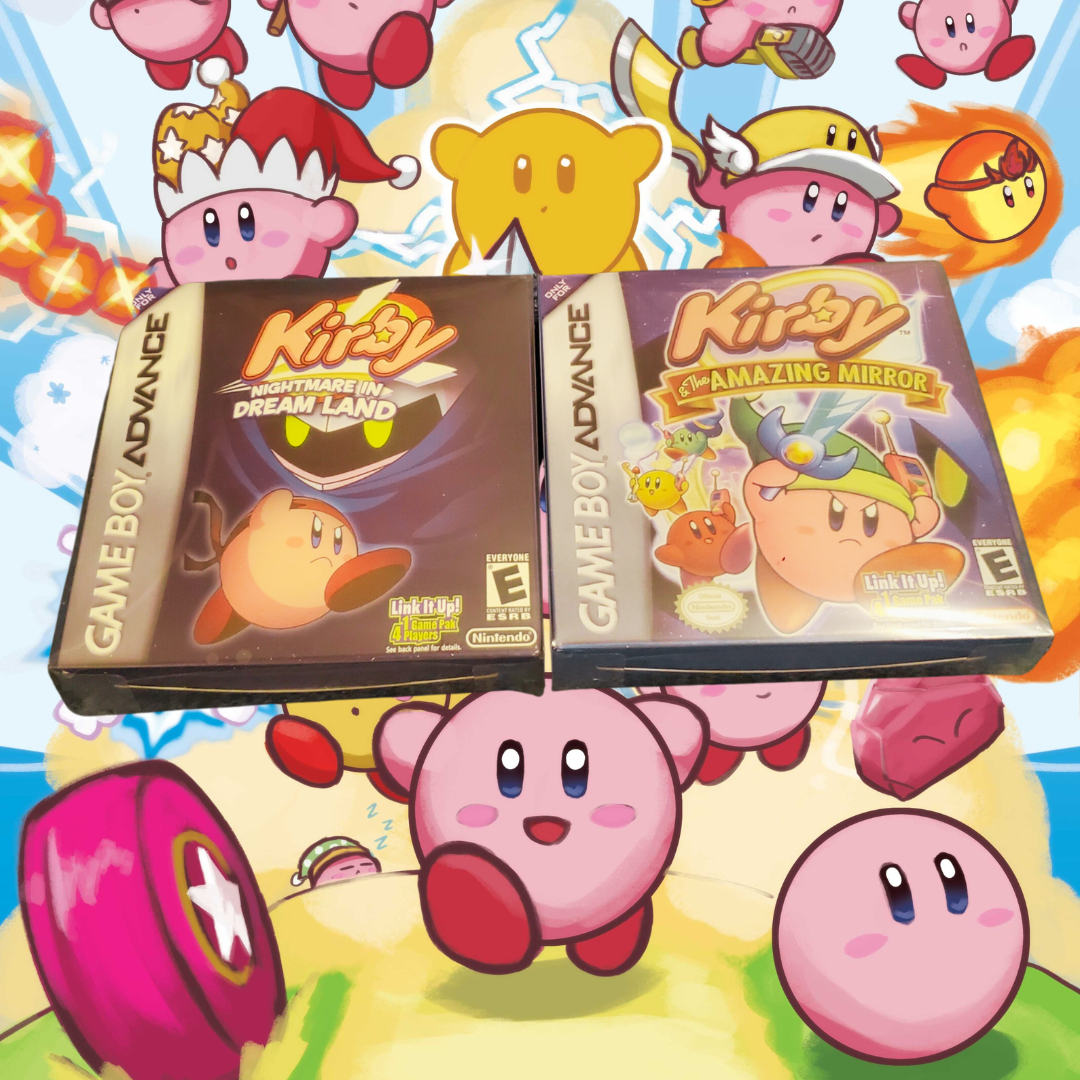 Kirby Nightmare in Dreamland & The Amazing Mirror for Gameboy Advance!