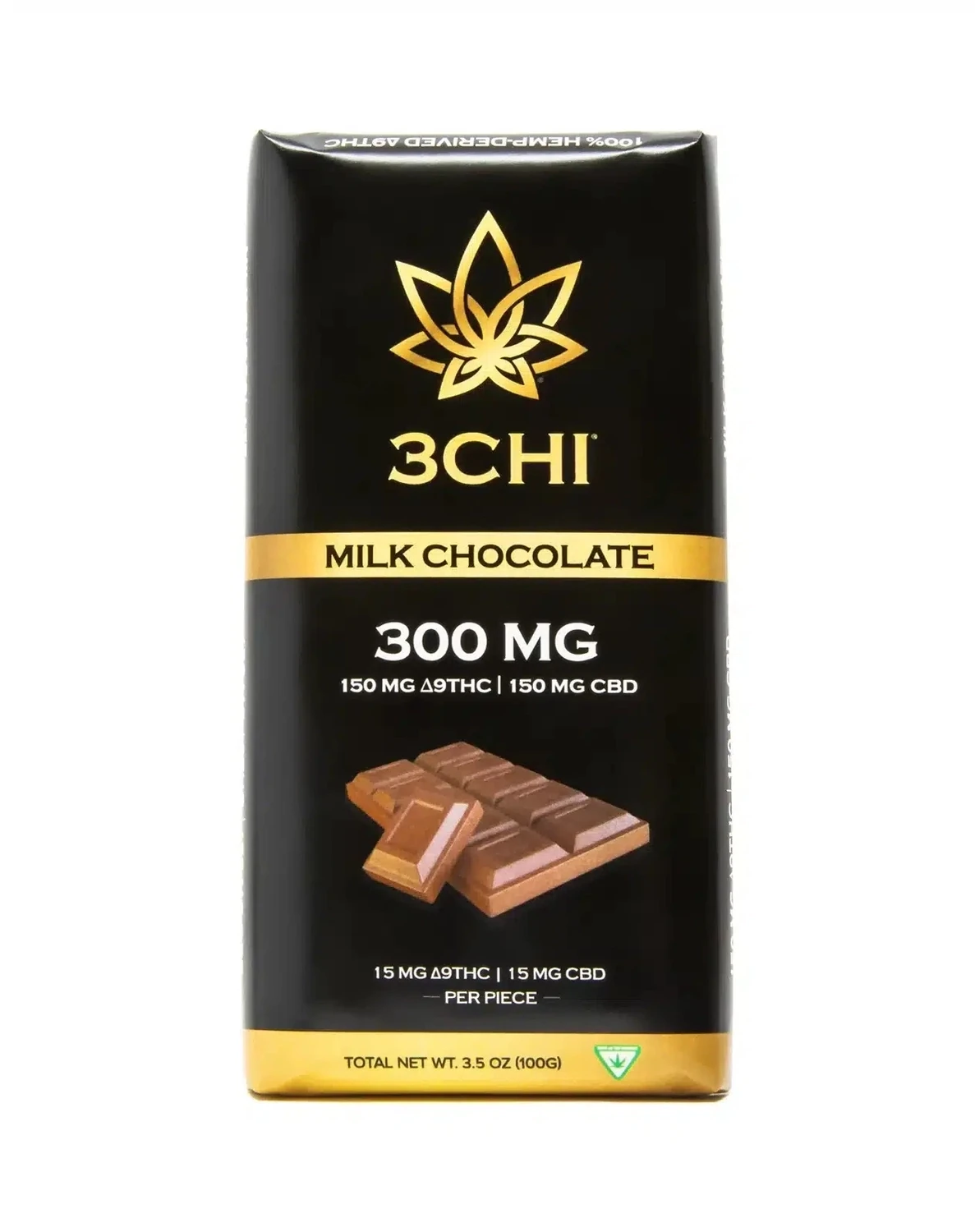 3Chi: Delta 9 Chocolate Bar 150mg THC - Dad Grass - Nurse Wellness