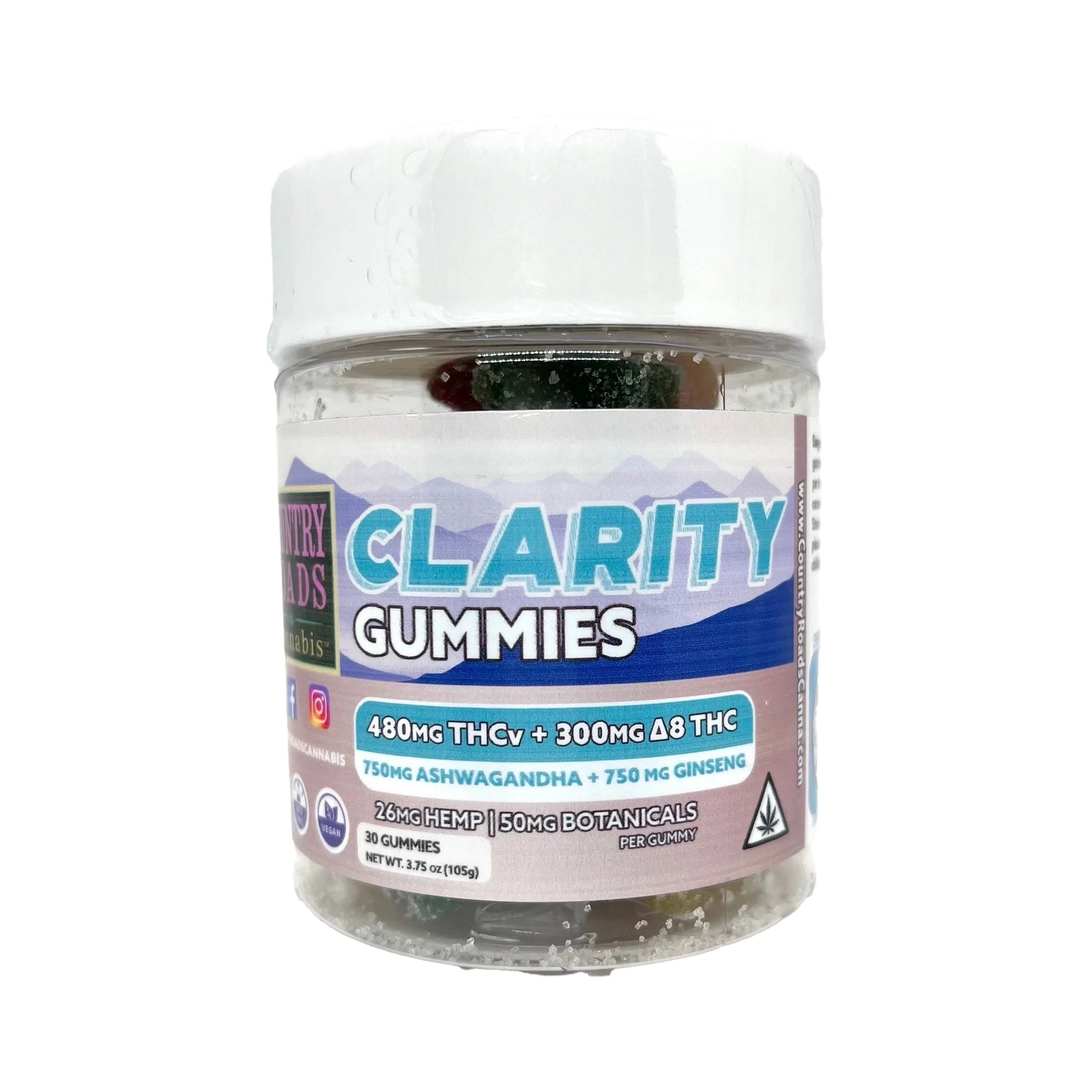 Country Roads: Clarity THCv + Delta 8 THC Gummies - Product - Nurse ...