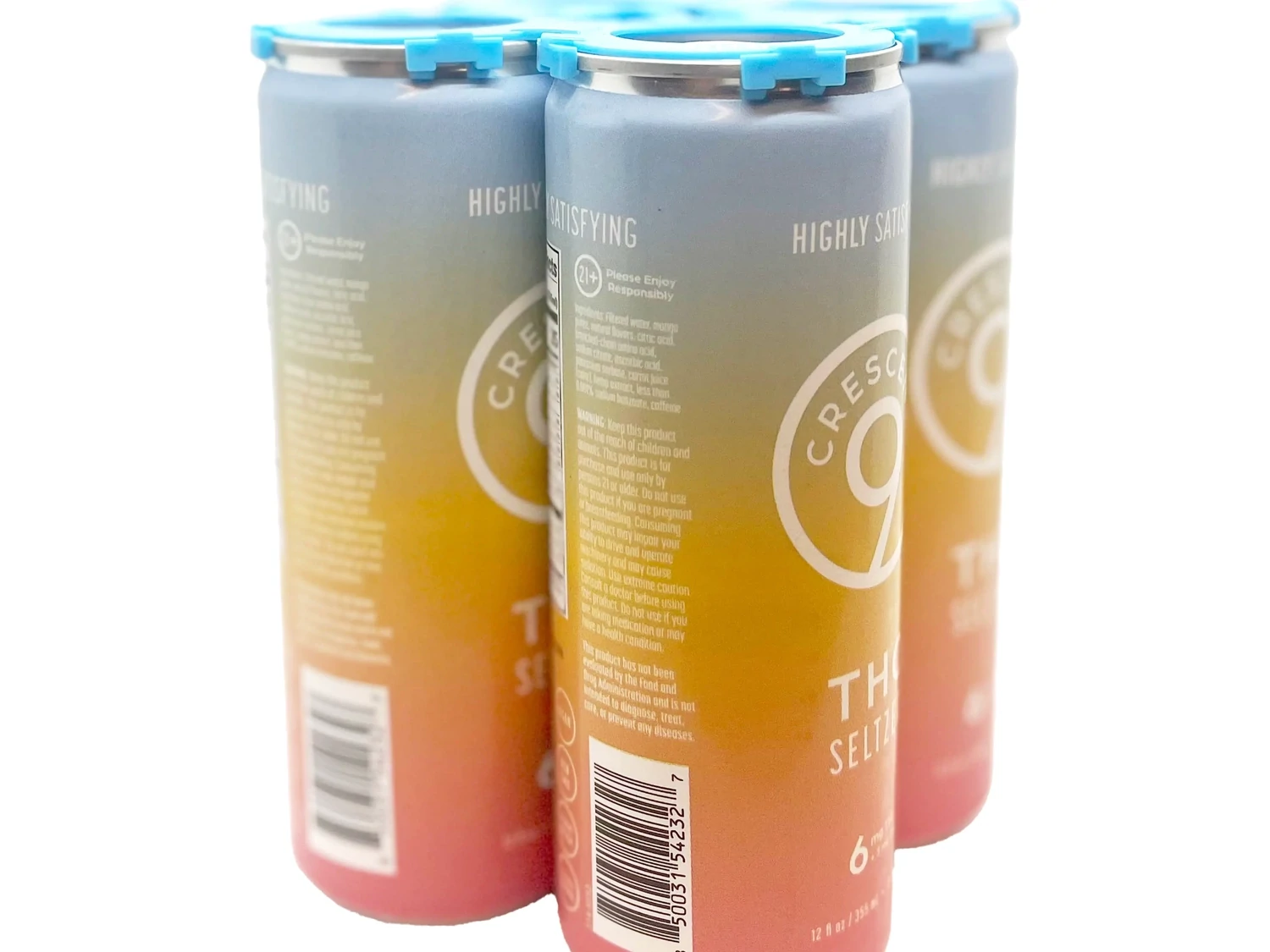 Crescent 9 THC Seltzer 4pck - Crescent Canna - Nurse Wellness