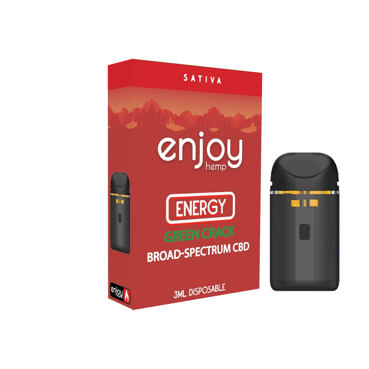 Enjoy: Live Rosin Energy Broad Spectrum CBD 2.2g Disposable Vape ...