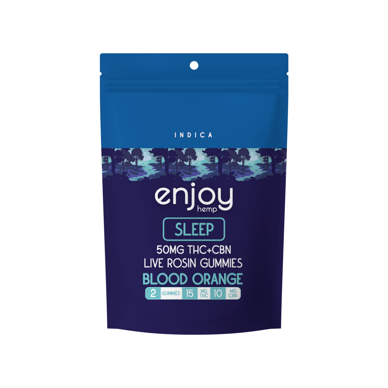 Enjoy: 50mg Blood Orange Sleep Delta 9 THC + CBN Gummies - 2ct - Nurse ...