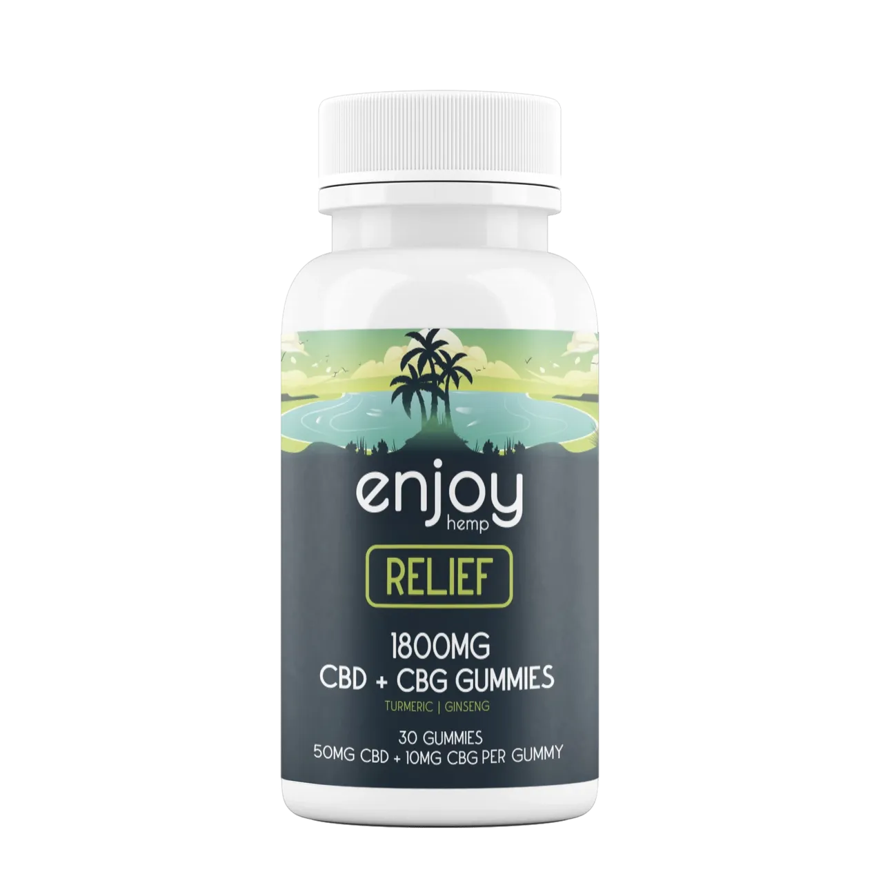 Enjoy: Full Spectrum CBD Relief Gummies + CBG + Turmeric + Ginseng ...