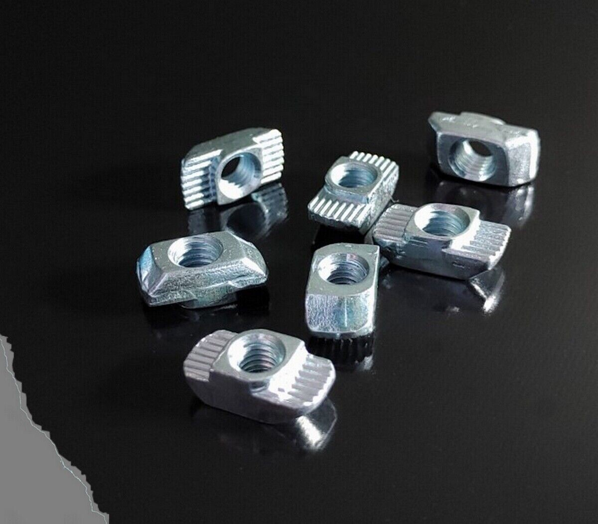 Aluprofil - 10x Hammermutter - Nutenstein M5 Nut 8 - I & B Typ Profil
