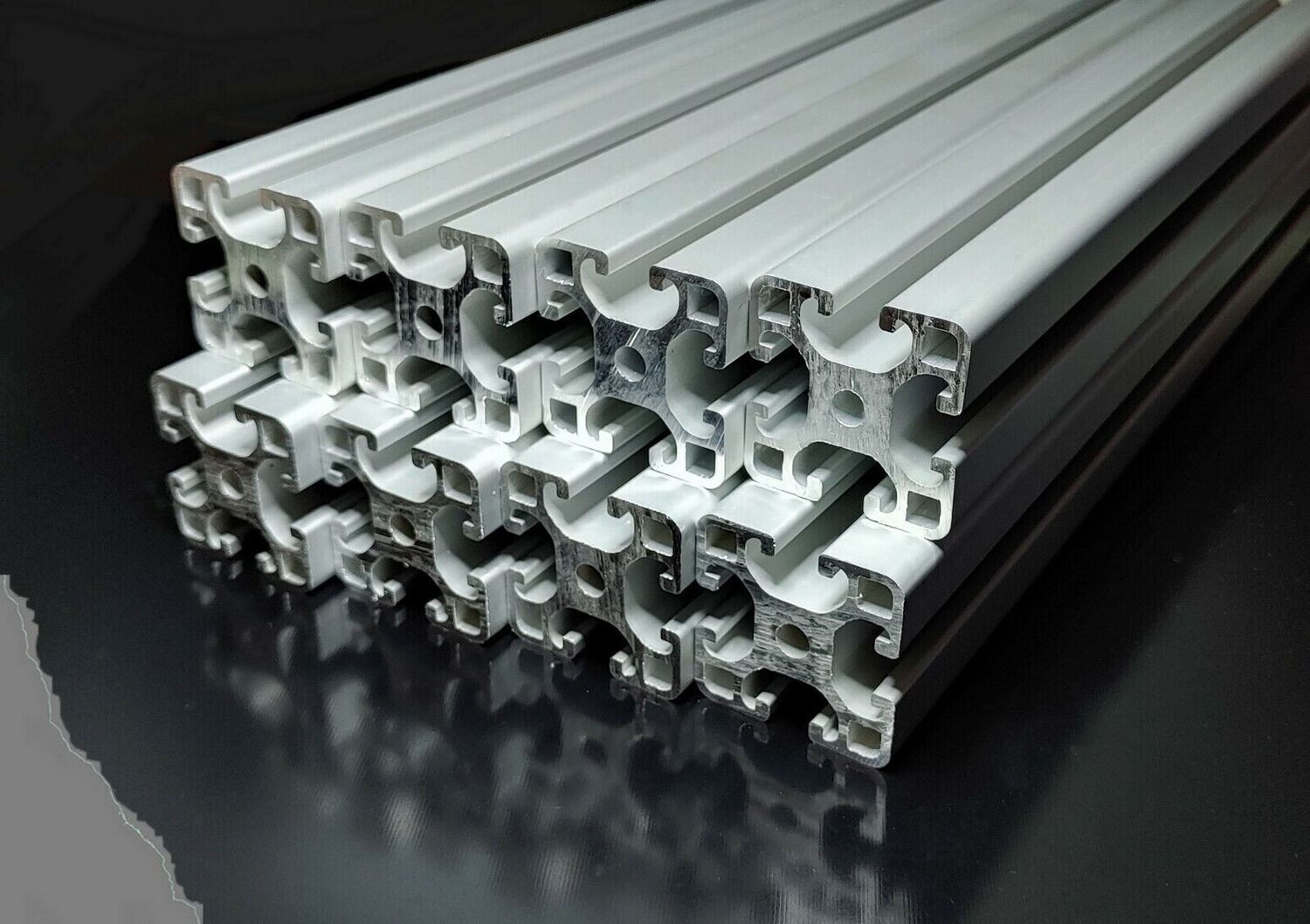 ALU Profil Aluprofil 40x40 LEICHT Nut 8 /4 oder 8 Stab item kom. / CNC ...