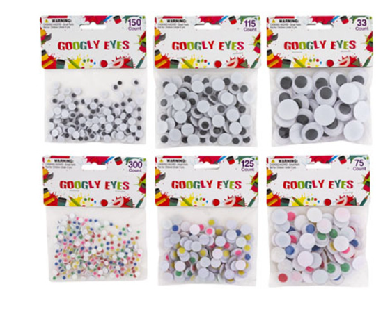 Googly Eyes Multi (6 Sizes) Assorted