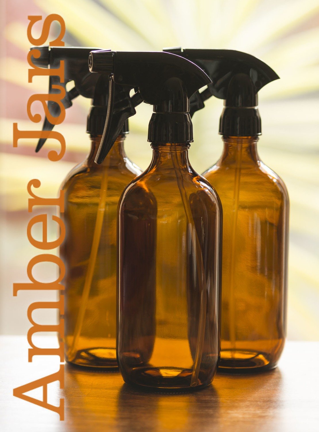 500ml Amber Glass Bottle with General Purpose Trigger Spray - Amber ...