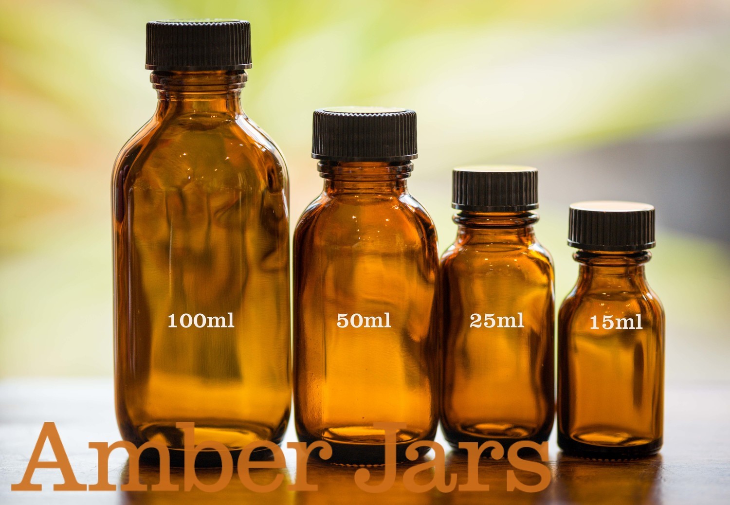100ml Amber Glass Bottle with Black Cap - Aromatherapy, Homeopathy ...
