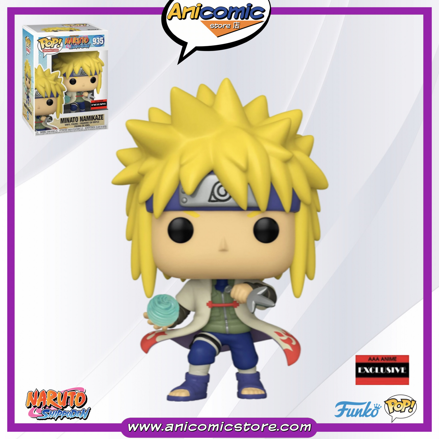 Funko Pop Minato Namikaze rasengan - AAA Exclusive - Naruto Shippuden