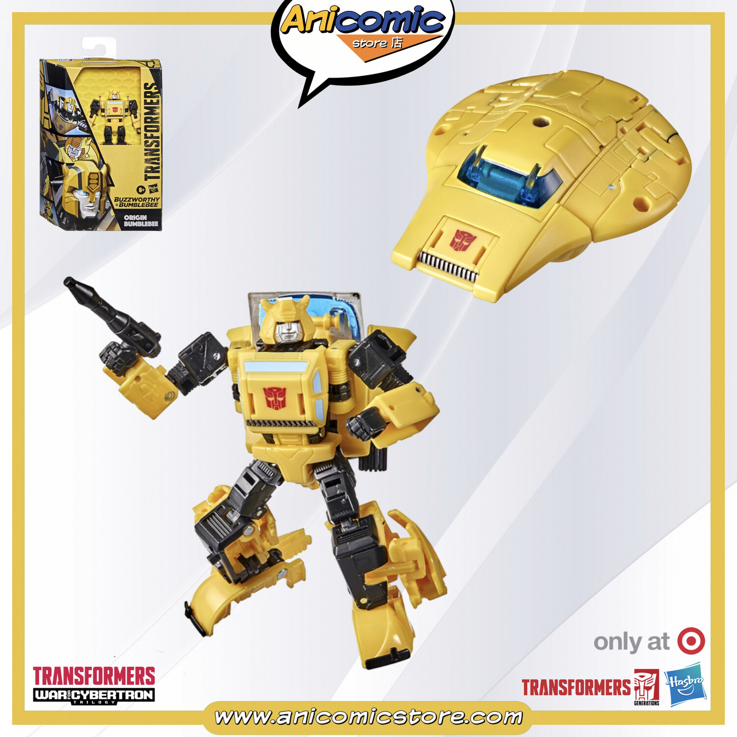 Transformers Generations Deluxe Origin Bumblebee - War for Cybertron ...