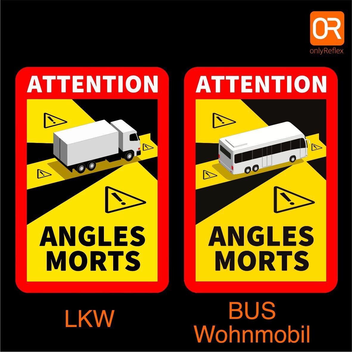 Angles Morts ablösbarer temporärer Aufkleber