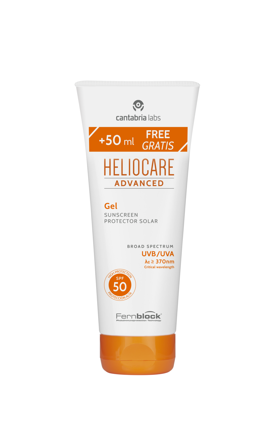 HELIOCARE ADVANCE GEL SPF 50 200ml. Con ingredientes antioxidantes y ...