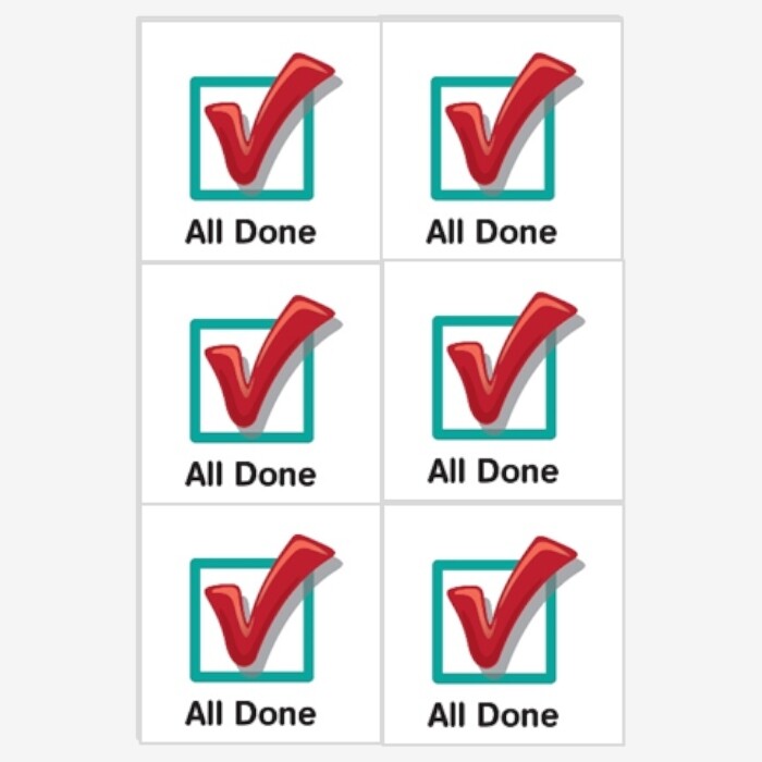 All Done Magnets for Visual Schedules | SchKIDules - Store - Schkidules