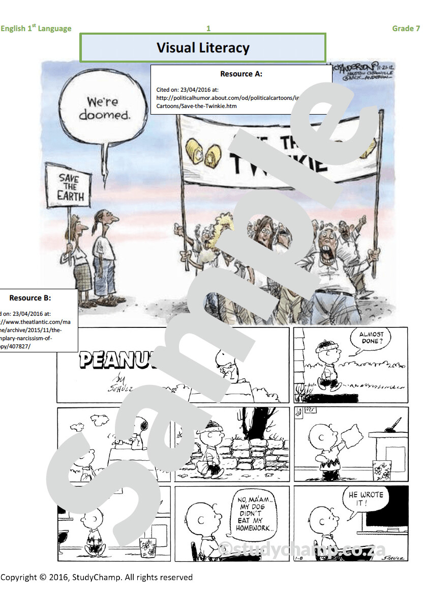 Grade 7 English Workbook Visual Literacy Grade 7 English Workbook Visual Literacy