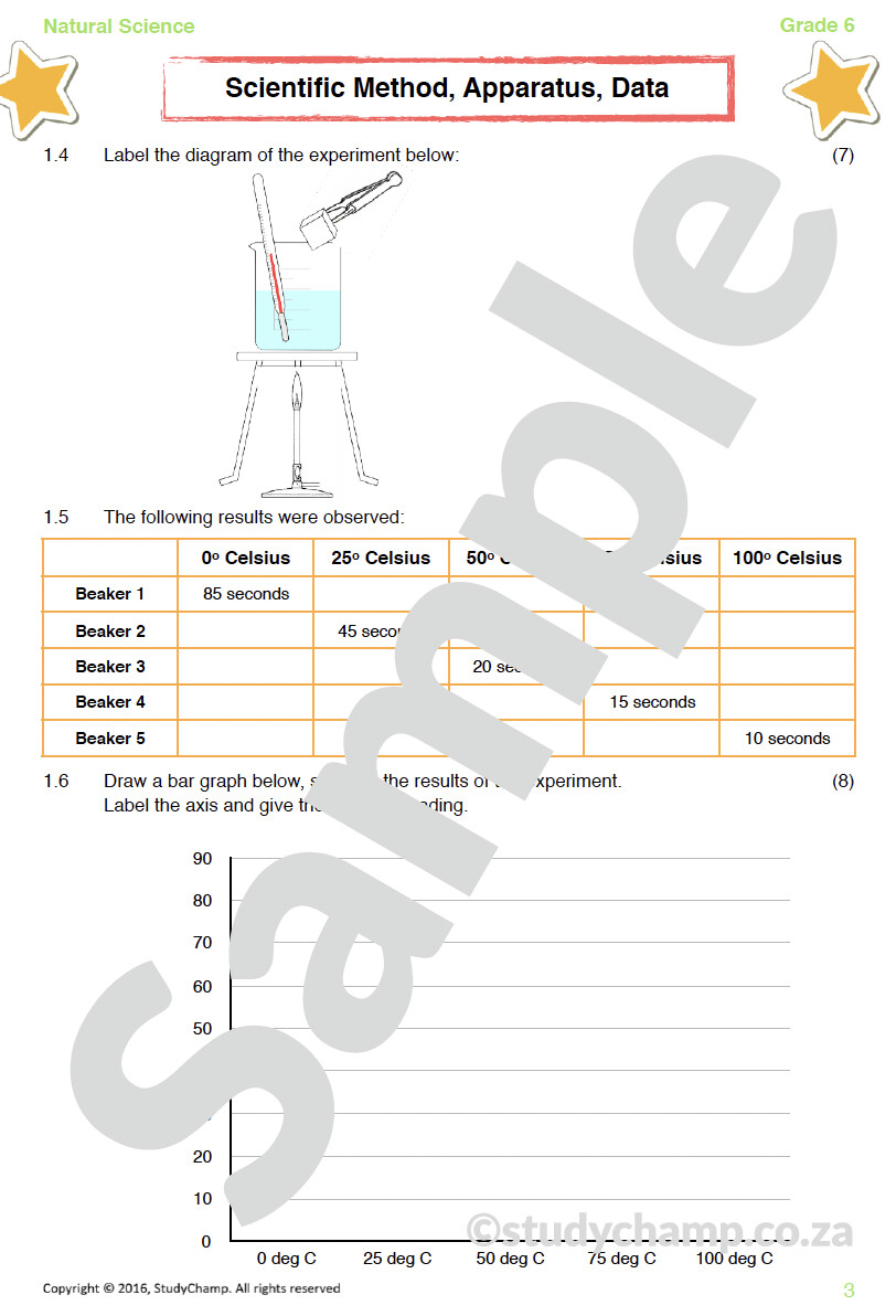Grade 6 Natural Sciences Worksheet: Scientific Method and Experiments