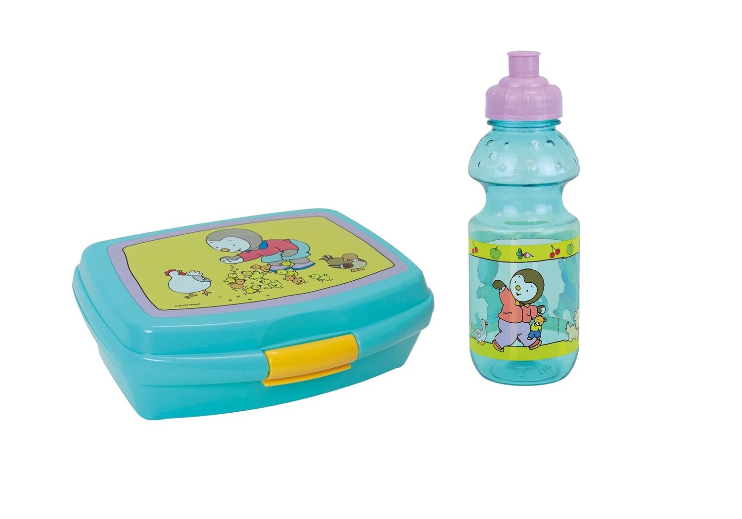 T'CHOUPI - Ensemble goûter 2 pièces (boite goûter, gourde)
