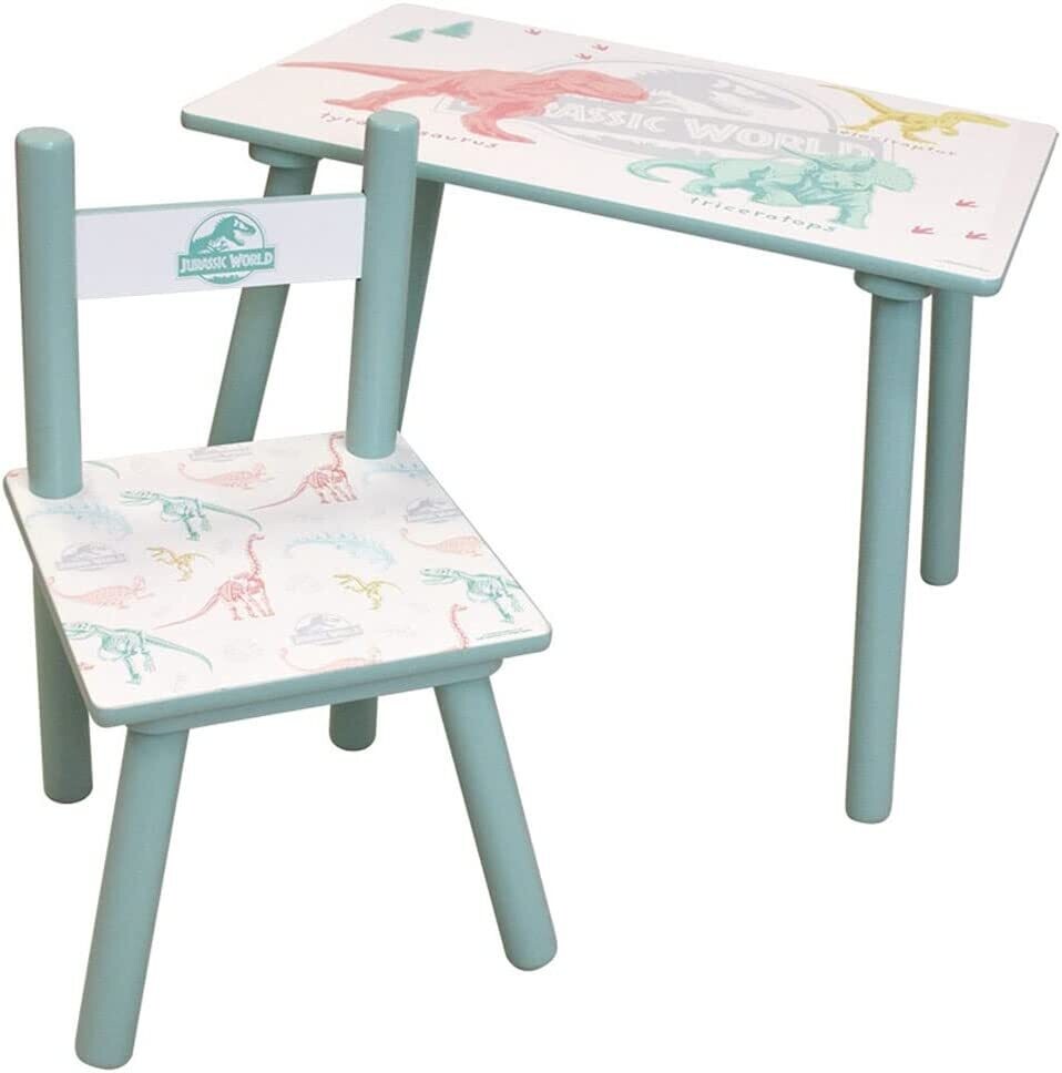 JURASSIC WORLD -WORLD - Table + 1 chaise bois