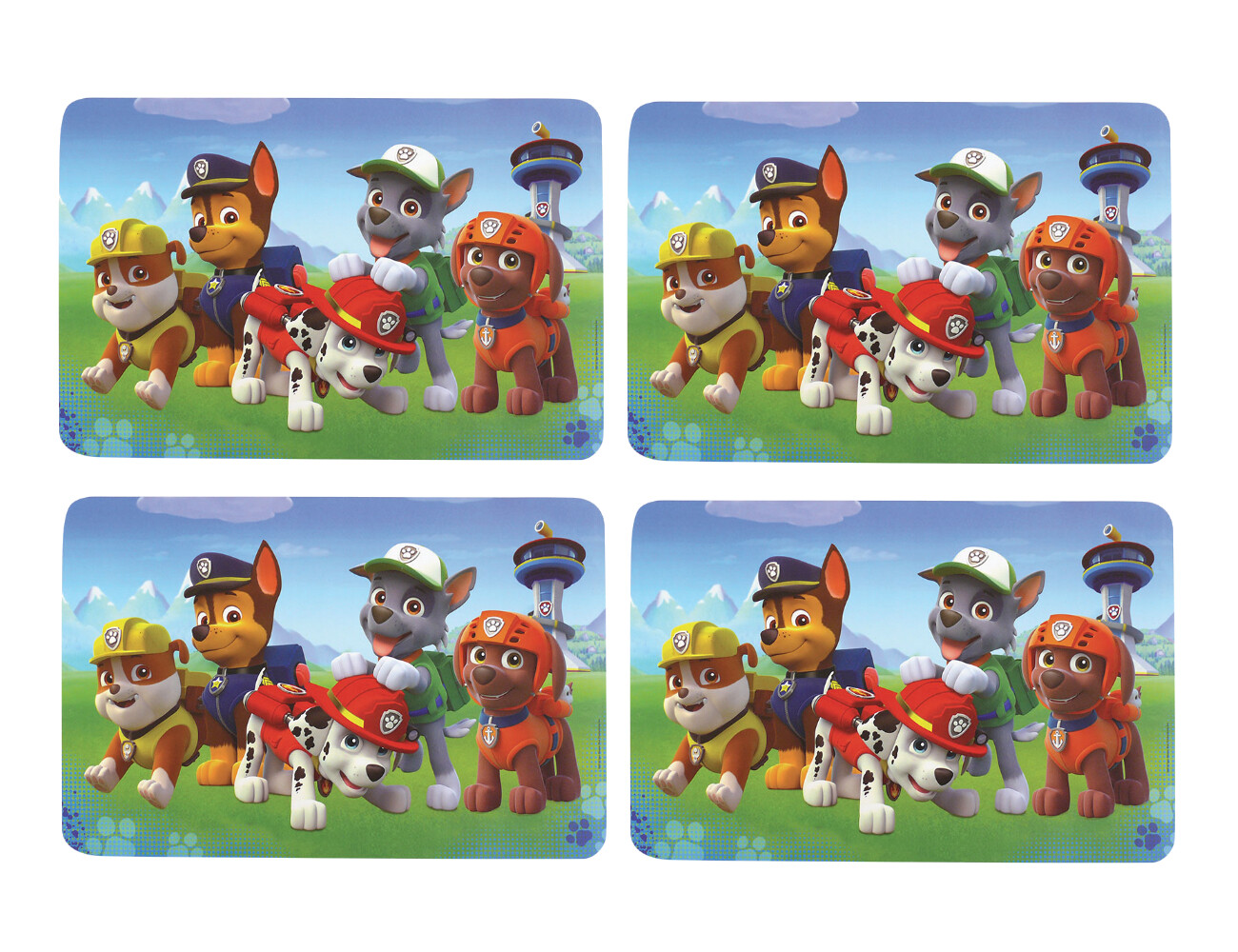 PAT'PATROUILLE - Lot de 4 sets de table