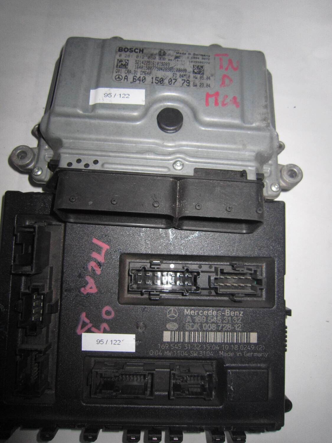 95-122 Kit Motore Mercedes Benz 0281012060 A 640 150 07 79 Q01 CRA.31 ...