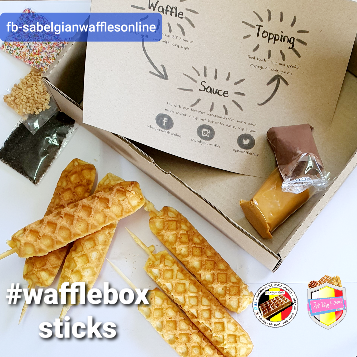 WaffleBox Sticks x 6