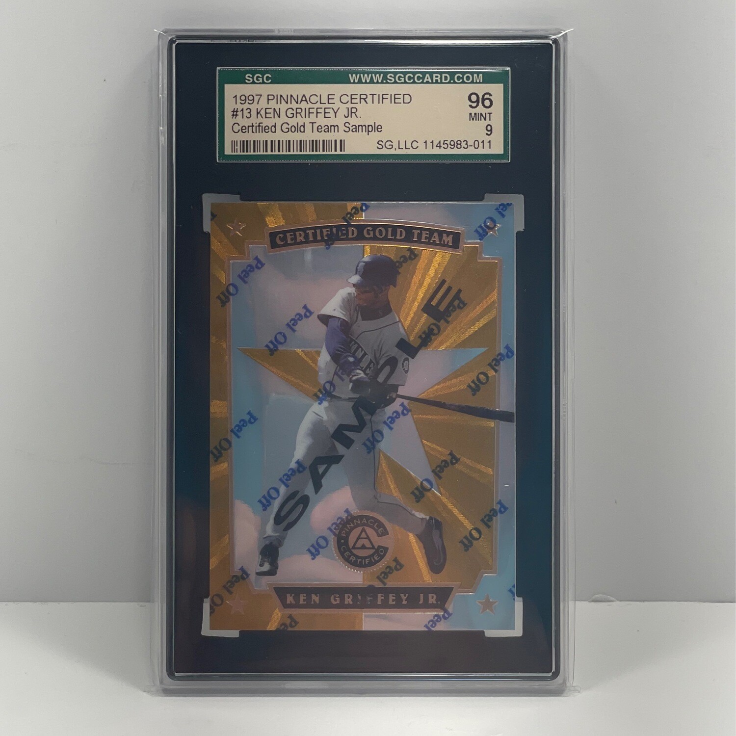 1997 Pinnacle Certified Ken Griffey Jr Certified Gold Team Sample SCG 9