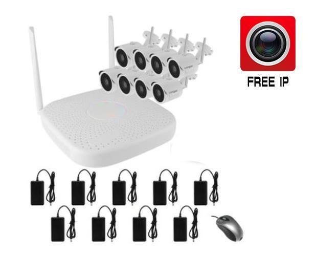 Qube Wireless NVR CCTV Kit 8ch 1080P